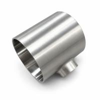 China Custom CNC Turn-Mill Stainless Steel Deep Cavity Chamber Sleeve with Side Outlet Port for sale