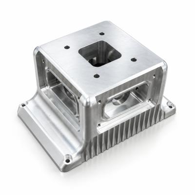 China Custom CNC Machined Aluminum Equipment Housing with Integrated Heat Sink Fins for sale