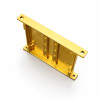 China Custom CNC Machined Brass Mounting Plate Multi Threaded Holes Brass Base Plate for sale