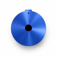 China Custom CNC Turn-Mill Aluminum Circular Housing End Cap with Side Threaded Port for sale