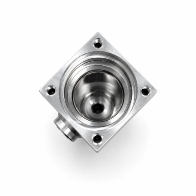 China Custom CNC Machined Stainless Steel Cavity Block Precision Milled Stainless Steel Manifold Component for sale