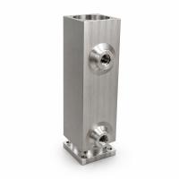 China Custom CNC Machined Stainless Steel Cavity Block Precision Milled Stainless Steel Manifold Component for sale