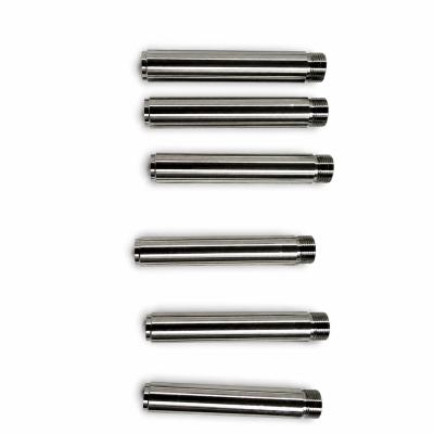 China Custom CNC Turned Stainless Steel Hollow Cylinder Sleeve with External Thread & Mirror Polished Surface for sale
