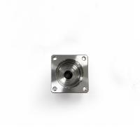 China Custom CNC Turned Stainless Steel Valve Housing with Square Flange & Multi-Step Concentric Structure for sale