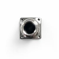 China Custom CNC Turned Stainless Steel Valve Housing with Square Flange & Multi-Step Concentric Structure for sale