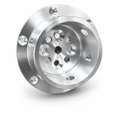 China Custom CNC Machined Aluminum Alloy Multi-stage Flange Hub Precision Turned Mounting Hub Component for sale