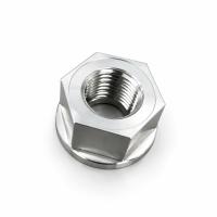 China Precision CNC Turning Stainless Steel Hex Flange Nut Custom Non-standard Flange Nut for sale