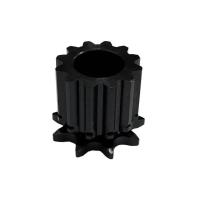 China Black Anodized Custom CNC Machined Aluminum Multi Gear Sleeve for sale
