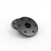 China Black Anodized Custom CNC Machined Aluminum Mounting Flange Base Plate for sale
