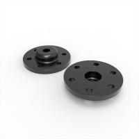 China Black Anodized Custom CNC Machined Aluminum Mounting Flange Base Plate for sale