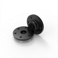 China Black Anodized Custom CNC Machined Aluminum Mounting Flange Base Plate for sale