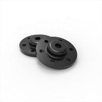 China Black Anodized Custom CNC Machined Aluminum Mounting Flange Base Plate for sale