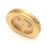 China Custom CNC Turn-Mill Brass Flange Plate with Multi-Hole Recessed Structure for sale