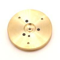 China Custom CNC Turn-Mill Brass Flange Plate with Multi-Hole Recessed Structure for sale