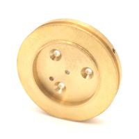 China Custom CNC Turn-Mill Brass Flange Plate with Multi-Hole Recessed Structure for sale