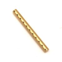 China Custom CNC Turn-Mill Brass Round Bar with Precision Radial Holes for sale