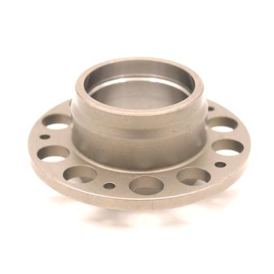 China Precision CNC Turn-Mill Flange Hub with Raised Boss and Multi-Hole for sale