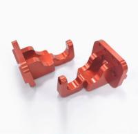 China Custom CNC Milling 6061 Aluminum Alloy Bracket with Red Anodizing for sale