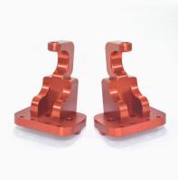 China Custom CNC Milling 6061 Aluminum Alloy Bracket with Red Anodizing for sale