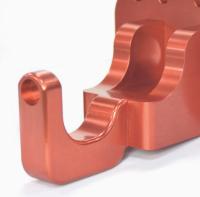 China Custom CNC Milling 6061 Aluminum Alloy Bracket with Red Anodizing for sale
