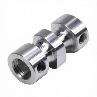 China Custom CNC Turn-Mill Machined Aluminum Shaft Connector, Multi-Boss Hub Coupling for Robotics Automation Equipment for sale