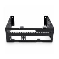 China Custom Sheet Metal Chassis Frame | SPCC Cold Rolled Steel Computer Case Bracket, Black Powder Coated Enclosure Frame for sale