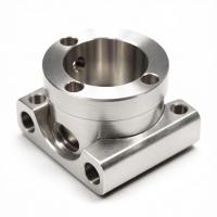 China precision CNC Machined Flange Mount Housing, Multi-Hole Stainless Steel Bracket for Robotics & Automation for sale