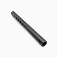 China High Strength Aluminum Support Rod Extruded Aluminum Profile CNC Tapping Black Coating Equipment Fixing Bar for sale