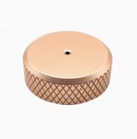 China Custom Aluminium Knurled Control Knob High Strength Aluminum CNC Turning Color Spraying Knob For Audio & Electronic Device for sale