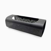 China Long Strip Smart Speaker Aluminum Housing CNC Precision Machining Black Brushed Wireless Audio Protective Shell for sale