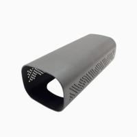 China Long Strip Smart Speaker Aluminum Housing CNC Precision Machining Black Brushed Wireless Audio Protective Shell for sale