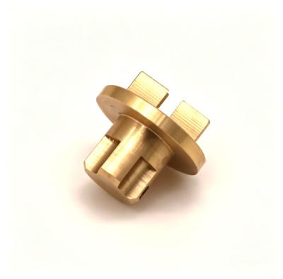 China Custom CNC Turn-Machined Brass Coupling Hub for sale