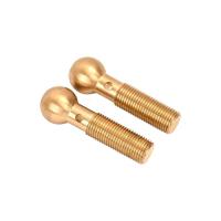China Custom CNC Turned Brass Ball Stud for Automation Motion Joint Assembly for sale