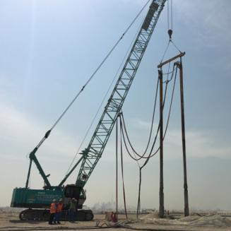 China 180kw-200kw Motor Power Vibroflot Equipment with 4.2m Pile Spacing for 95% Relative Compactness in Vibro Compaction Piling for sale