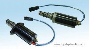 China Solenoid Valve for K3V63/112/140/180 hydraulic pump regulator for Kobelco excavator for sale