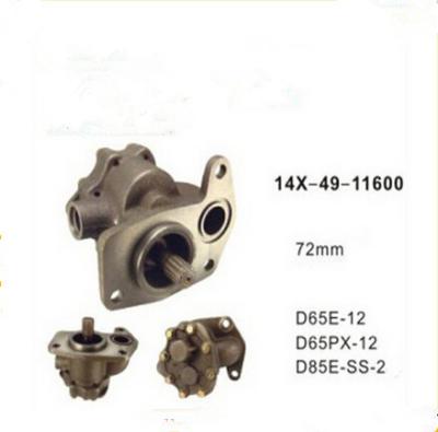 China Replacement Komatsu D65-12 hydraulic gear pump 14X-49-11600 for sale