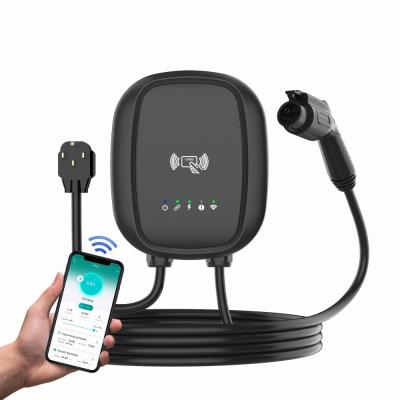 China Wallbox 7kW EV Charger Station 16A/32A 380V with Type 1 & Type 2 Cable IP54/IP65 Rated for sale