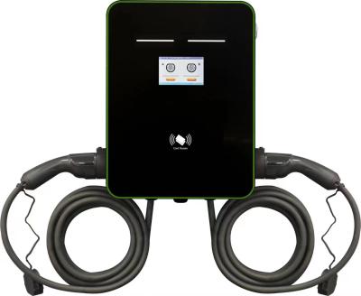 China TUV Certified Type 2 IEC 62196-2 EV Charging Pile 3 Phase 11KW 22KW with 380V 32A IP54 Rating for sale