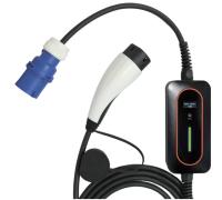 China Portable Type 2 EV Charger 32A 7.2kW with LCD Display and Adjustable Current 6A-32A for sale