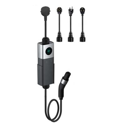China NACS 40A Tesla Portable EV Charger with 250V Level 2 Mobile Charging Station and IP54 Weather Resistance for sale