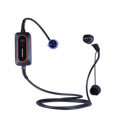 China 7KW Portable EV Charger with Type 2/Type 1/GBT Connectors - 32A Max Current, 5M Cable, IP65 Rated for sale