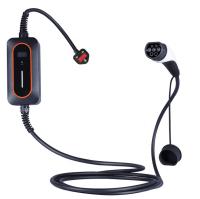 China Portable 10A Type 2 EV Charger 3.6KW with 5m Cable and LCD Display for UK Domestic Use for sale