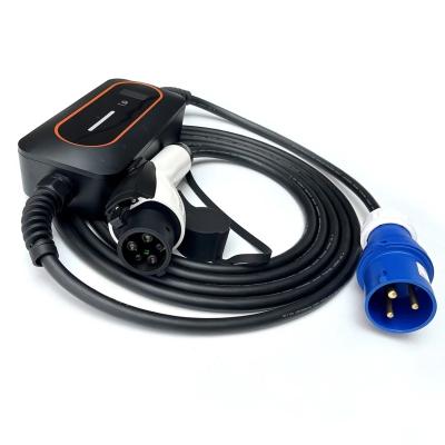 China SAE J1772 Type 1 EV Charger 7kW 32A Portable Electric Vehicle Charger with IP54 Rating for sale