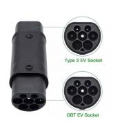 China 32A Type 2 to GB/T EV Charging Adapter - 7kW & 22kW AC Converter with IP54 Rating for sale
