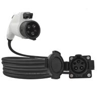 China Type 1 SAE J1772 EV Charging Extension Cable - 32A 7.2KW Capacity with IP54 Weather Protection for sale