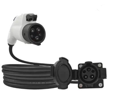China Type 1 SAE J1772 EV Charging Extension Cable - 32A 7.2KW Capacity with IP54 Weather Protection for sale