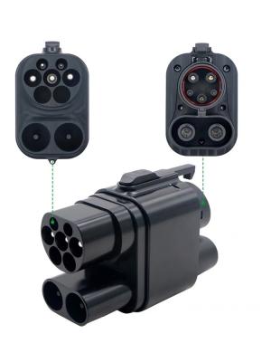 China CCS2 to CCS1 DC Fast EV Charging Adapter 250A 500-1000V Electric Vehicle Charger Connector for sale