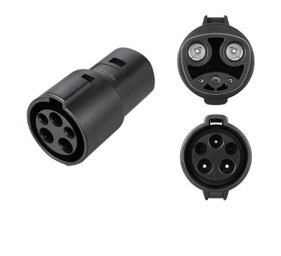 China 60A Type 1 J1772 to Tesla EV Charging Adapter 250V AC for Tesla Model 3 S X Y for sale