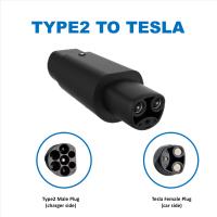 China Type 2 to Tesla Adapter 32A 250V AC EVSE Charger for Model S/3/X/Y IEC 62196-2 for sale