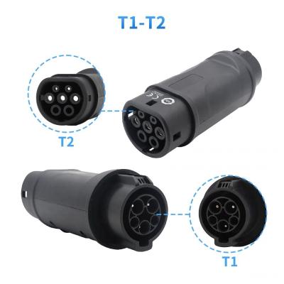 China J1772 to IEC62196 EV Charging Adapter 16A 32A Type 1 to Type 2 for Electric Vehicle for sale